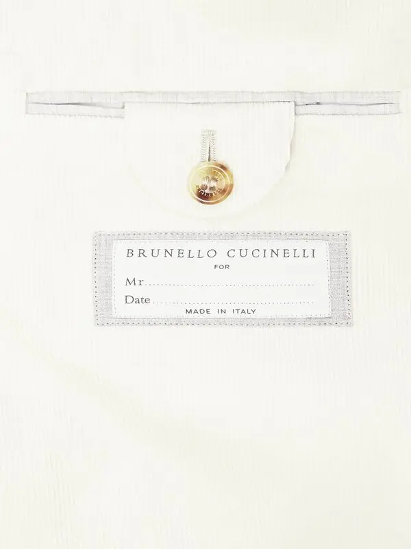 Brunello Cucinelli Double-breasted Cotton-corduroy Suit Jacket