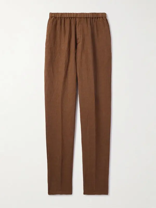 Boglioli Tapered Linen Trousers
