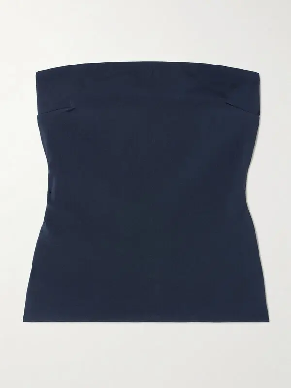ESSE STUDIOS Illi Strapless Knitted Top - Blue