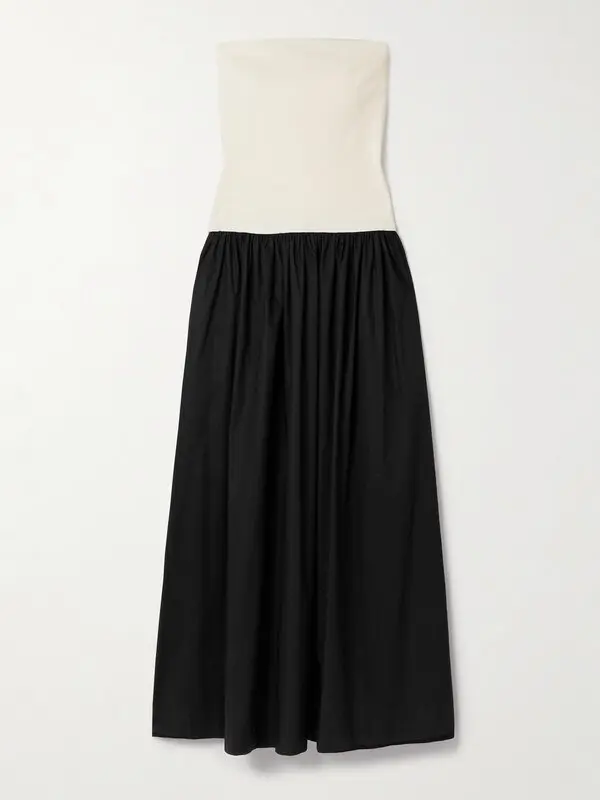 ESSE STUDIOS Duo Strapless Maxi Dress - Neutrals