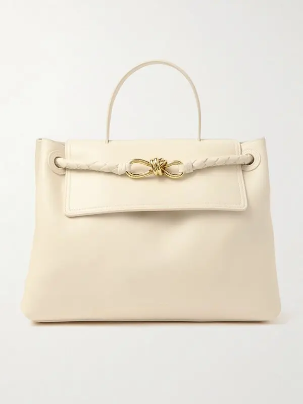 Bottega Veneta Ciao Ciao Medium Intrecciato Leather Tote - Neutrals