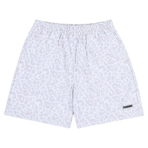 PLEASURES Leopard Print Active Shorts - White
