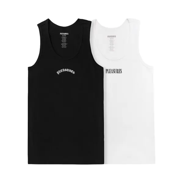 PLEASURES Standard Tank Top /white