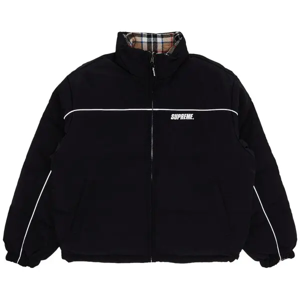 Supreme Reversible Puffer Jacket - Black
