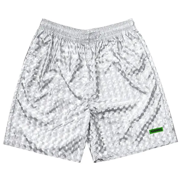 PLEASURES Pulley Active Shorts - Silver