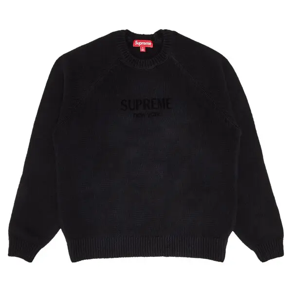 Supreme Flocked Logo Sweater