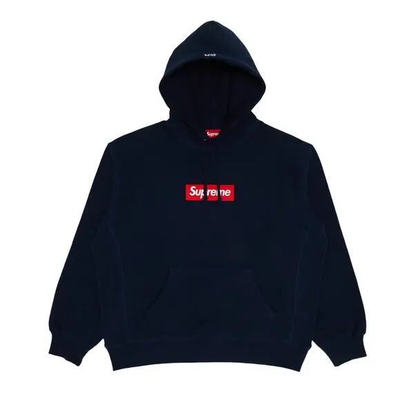 Supreme Box Logo Hooded Sweatshirt - Blue