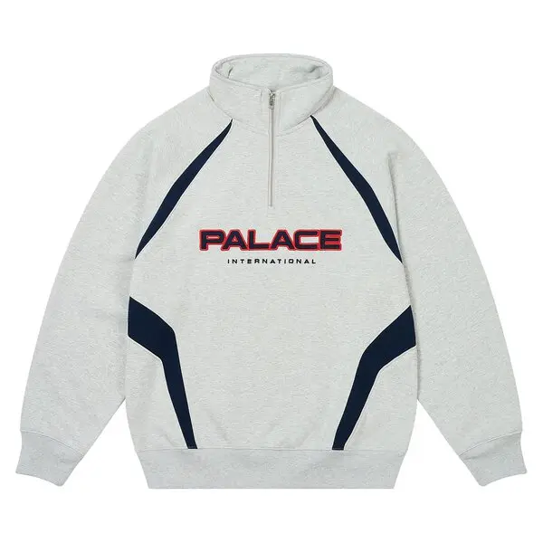 PALACE International 1/4 Zip - Grey