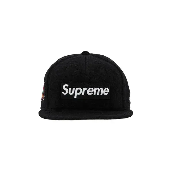 Supreme Mohair Box Logo New Era Cap - Black