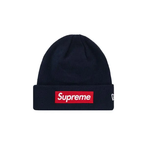 Supreme X New Era Box Logo Beanie - Blue