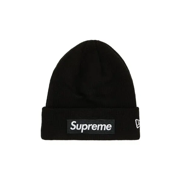 Supreme X New Era Box Logo Beanie - Black