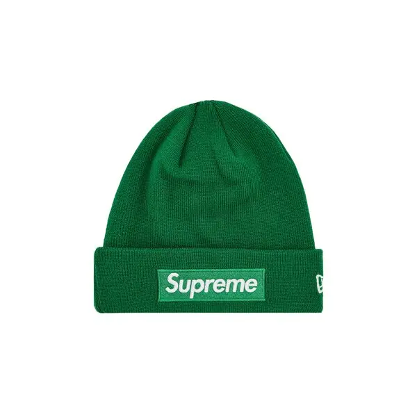 Supreme X New Era Box Logo Beanie - Green