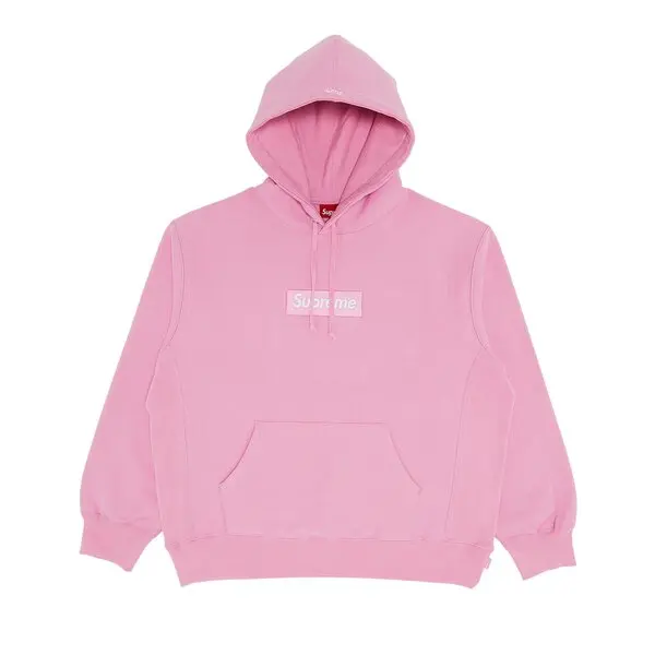 Supreme Box Logo Hooded Sweatshirt - Pink