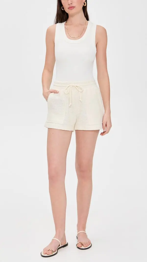Z Supply Textured Knit Drawstring Shorts