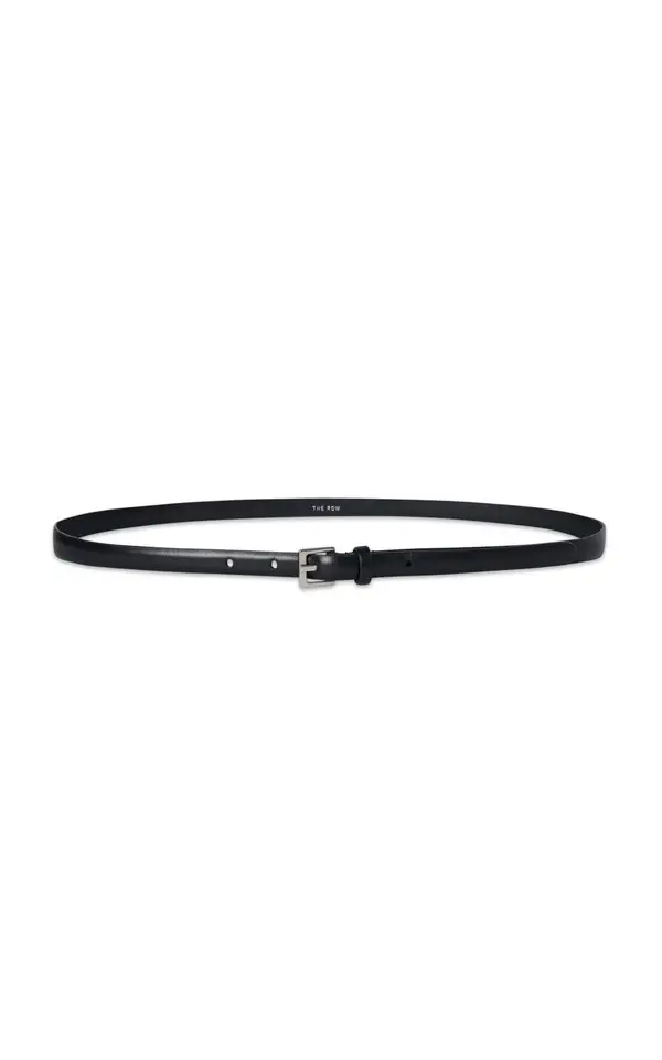 THE ROW City Leather Belt - Black