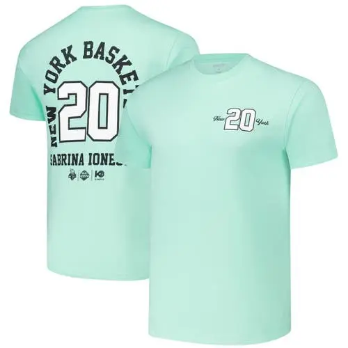 KUR8TED Sabrina Ionescu New York Liberty Player Id Arch T-shirt - Mint
