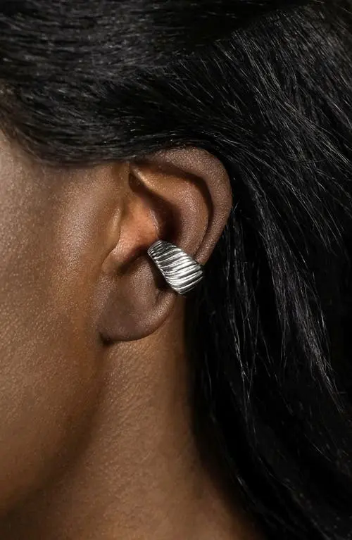 Sterling Forever Twisted Ear Cuffs - Silver