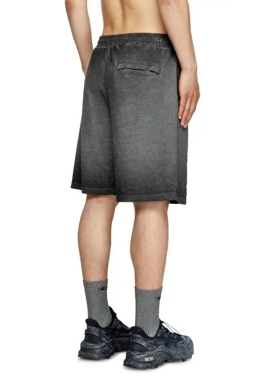 DIESEL® Laser-etched Sweat Shorts - Grey