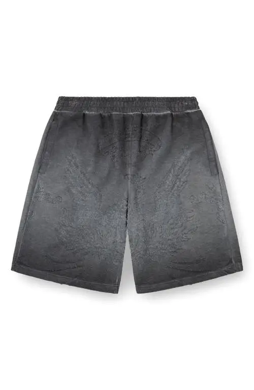 DIESEL® Laser-etched Sweat Shorts - Grey