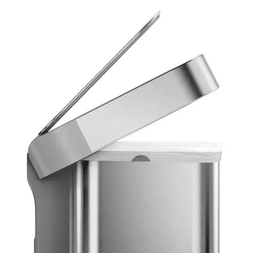 SIMPLEHUMAN 45l Rectangular Step Can With Liner Pocket - Brushed