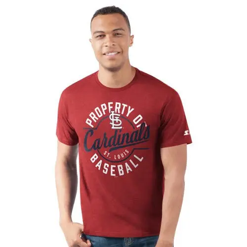 STARTER St. Louis Cardinals Prime Time Property Of T-shirt - Red