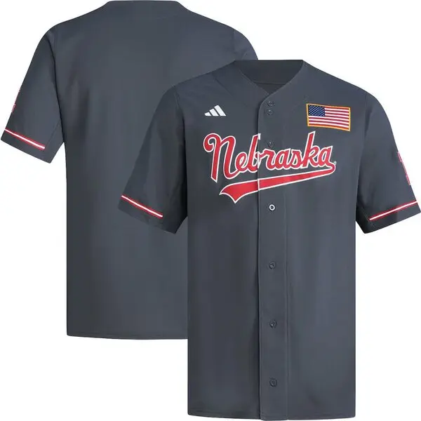 Adidas Nebraska Huskers Replica Baseball Jersey