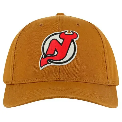 American Needle New Jersey Devils Hepcat Washed Twill Adjustable Cap - Tan