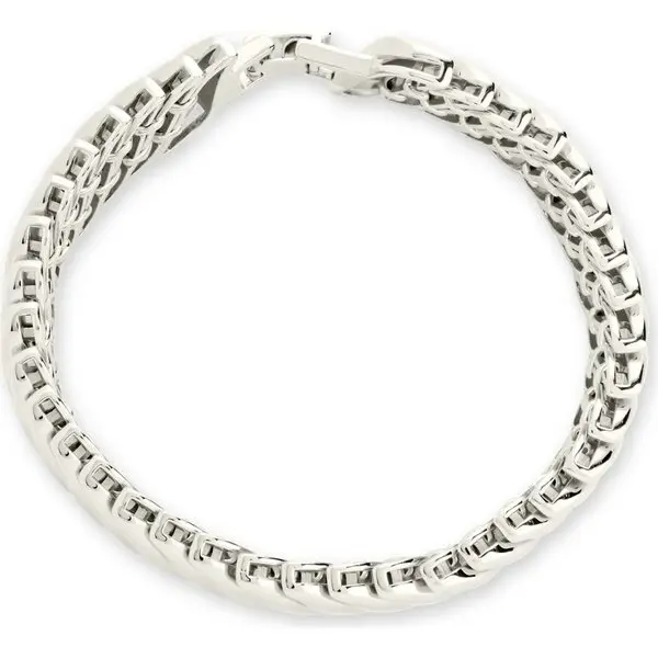Sterling Forever Ripple Watchband Bracelet - Silver