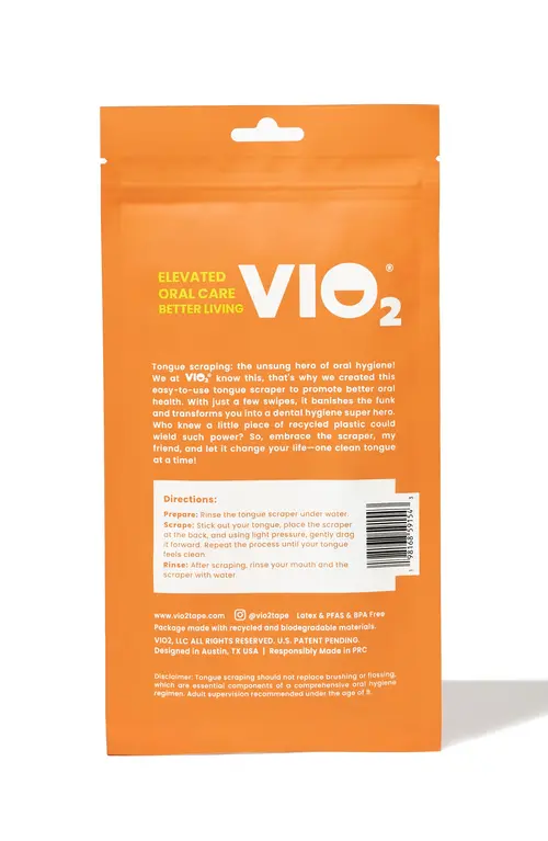 VIO2TAPE Reusable Tongue Scraper