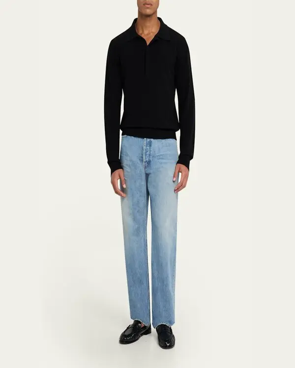 Saint Laurent Faded Denim Jeans