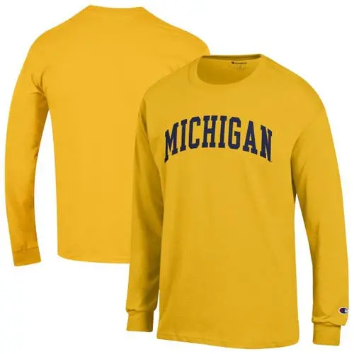 Champion Michigan Wolverines Basic Arch Long Sleeve T-shirt