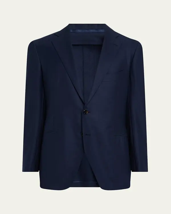 Cesare Attolini Deconstructed Wool Two-button Blazer
