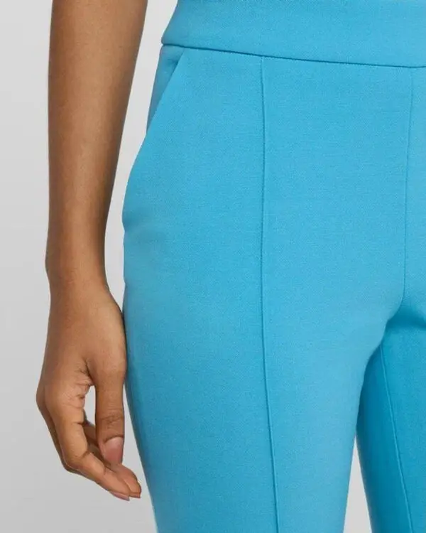 Amir Taghi Toni Pintuck Cuffed Crop Pants - Turquoiseaqua