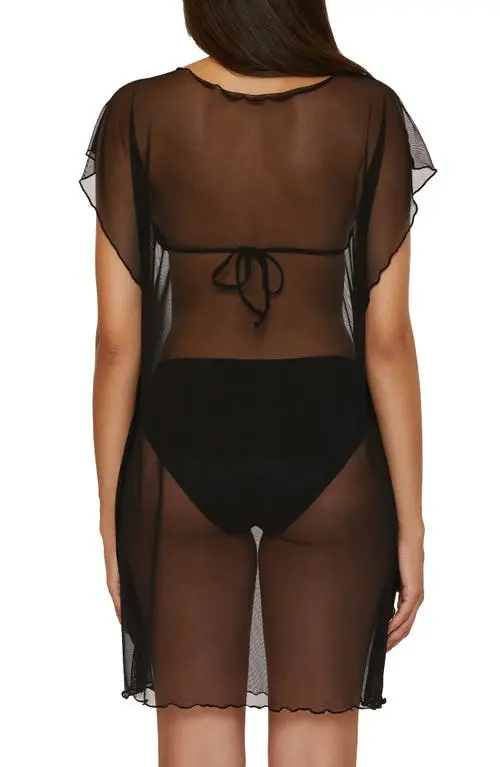 BECCA By Rebecca Virtue Mesh Cover-up Tunic - Black