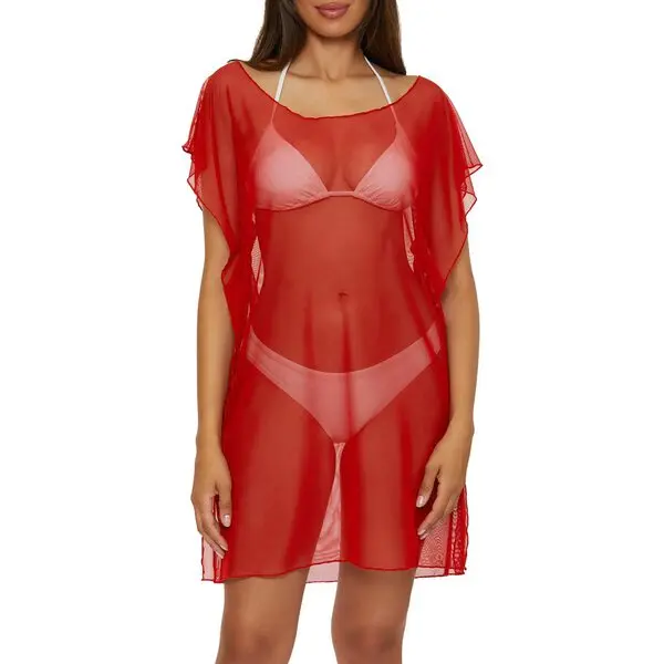 BECCA By Rebecca Virtue Mesh Cover-up Tunic