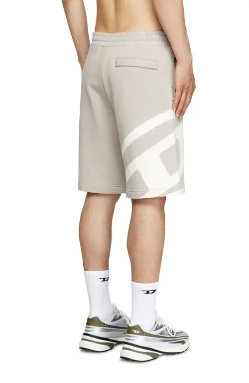DIESEL® Knee-length Sweat Shorts - Ash/ Grey