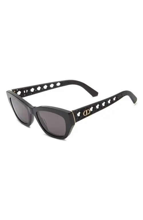 Dior Butterfly Sunglasses - Shiny Black / Smoke