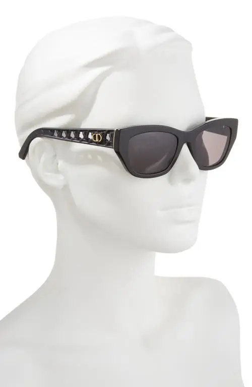 Dior Butterfly Sunglasses - Shiny Black / Smoke
