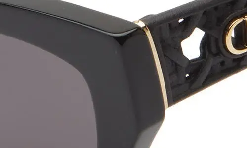 Dior Butterfly Sunglasses - Shiny Black / Smoke