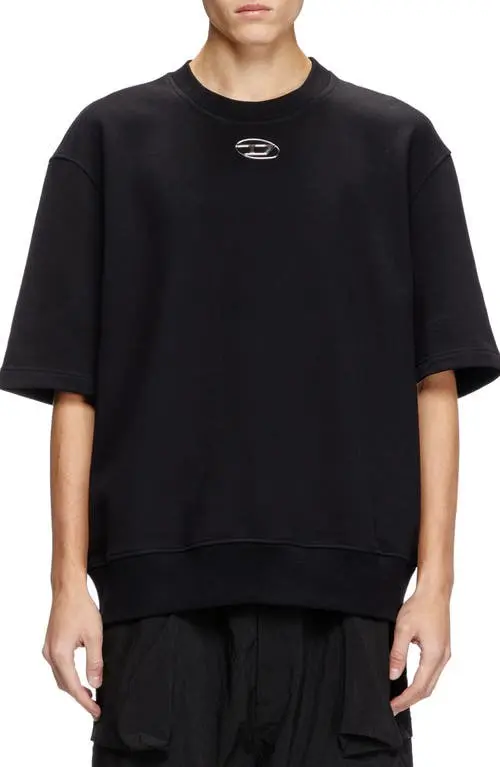 DIESEL® Short Sleeve Cotton Sweatshirt