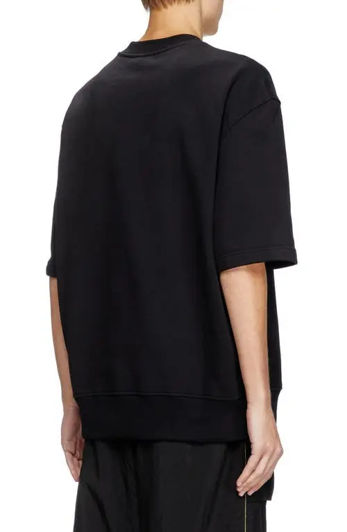 DIESEL® Short Sleeve Cotton Sweatshirt