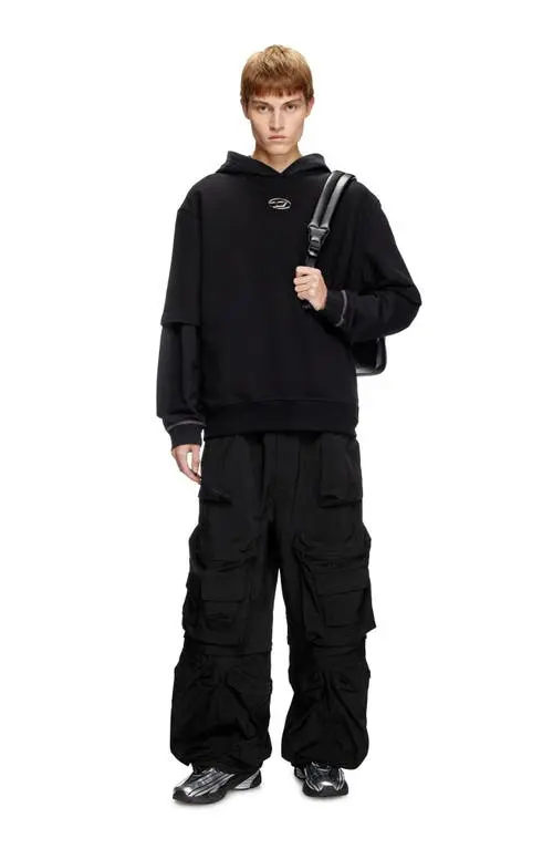 DIESEL® Short Sleeve Cotton Sweatshirt