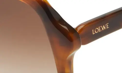 Loewe Rectangular Sunglasses - Dark Havana / Gradient Brown