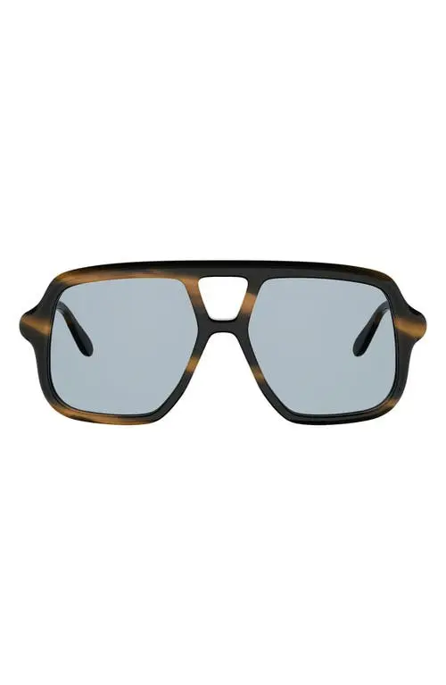 Loewe Rectangular Sunglasses - Dark Havana/blue