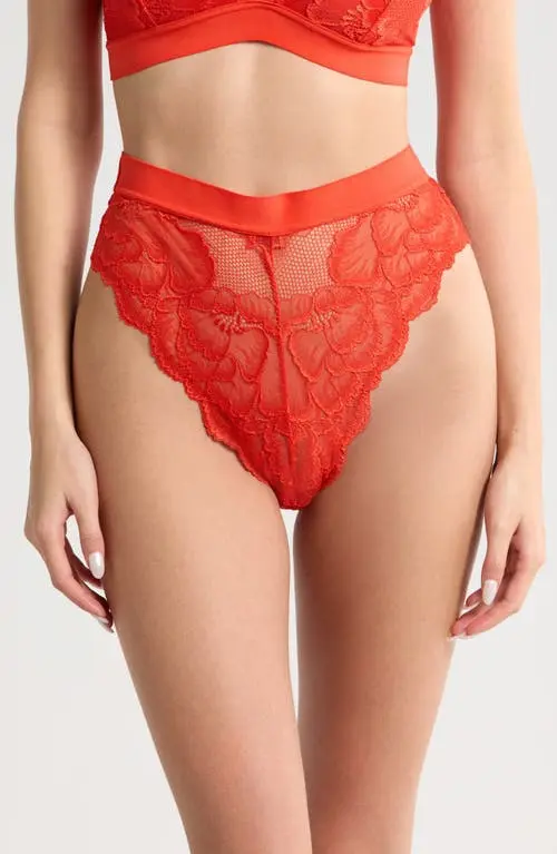 KILO BRAVA Floral Lace Briefs - Tigerlily