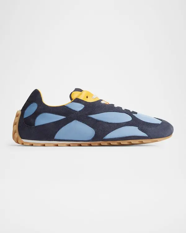 Bottega Veneta Orbit Flash Low-top Sneakers - Abyss/ice/egg Yolk