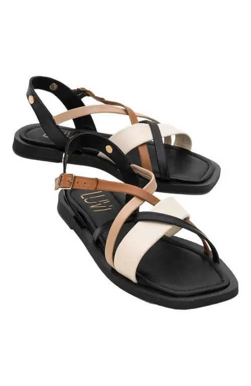 FOREVER & ALWAYS SHOES Rouse Leather Sandals - Black Leather