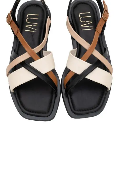 FOREVER & ALWAYS SHOES Rouse Leather Sandals - Black Leather