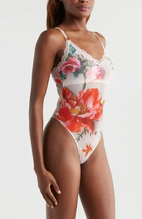 KILO BRAVA Placement Print Shelf Bra Bodysuit
