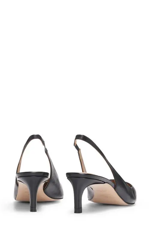 BOSS Janet Slingback Pointed Toe Pumps - Black